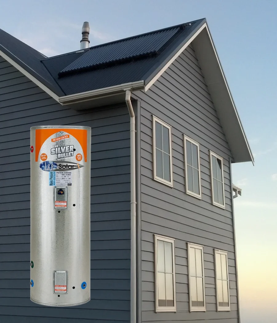 New Build Package - 300L Mains Pressure Solar Hot Water System NZ - Ice ...